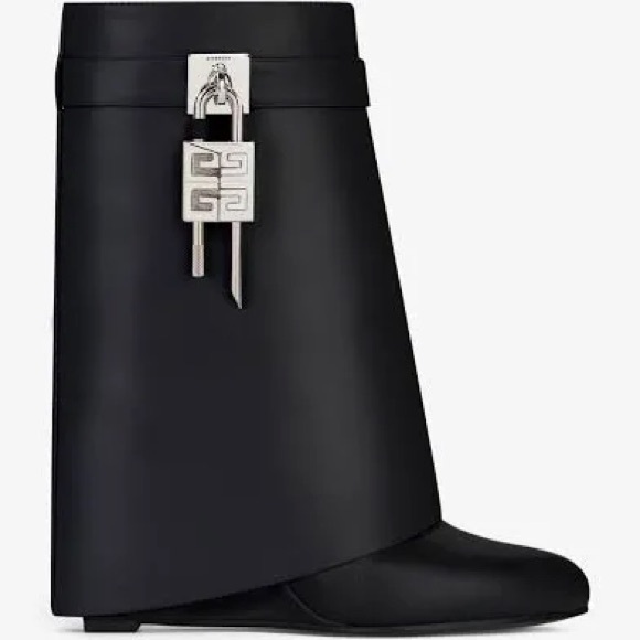 Givenchy | Shoes | Givenchy Black And Silver Ankle Booties With Unique ...